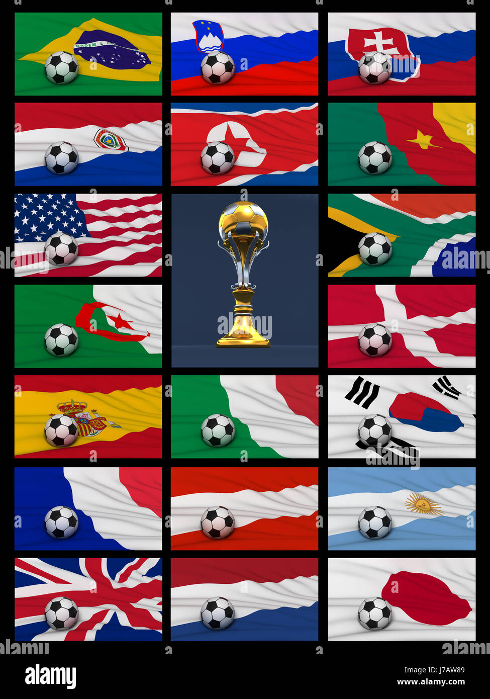 Flags of the world illustrations hi-res stock photography and images ...
