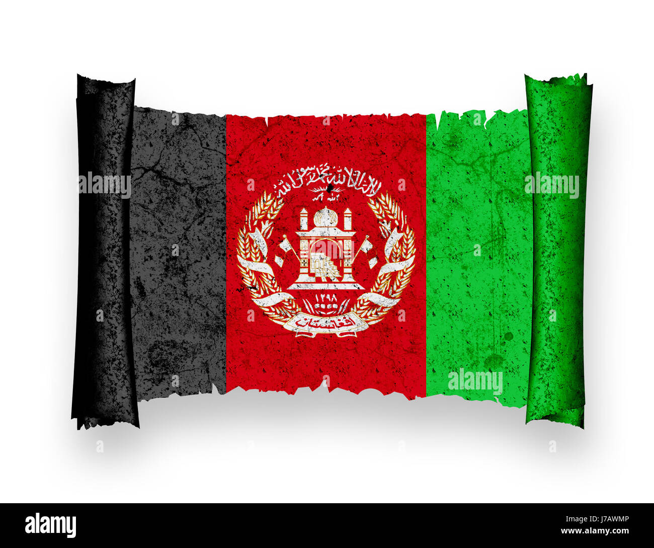 flag afghanistan national flag blow afghanistan national pictogram ...