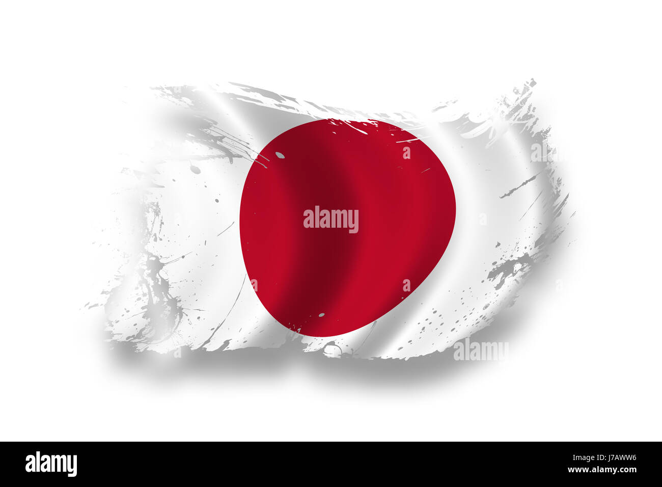 flag japan national flag blow japan national pictogram symbol ...