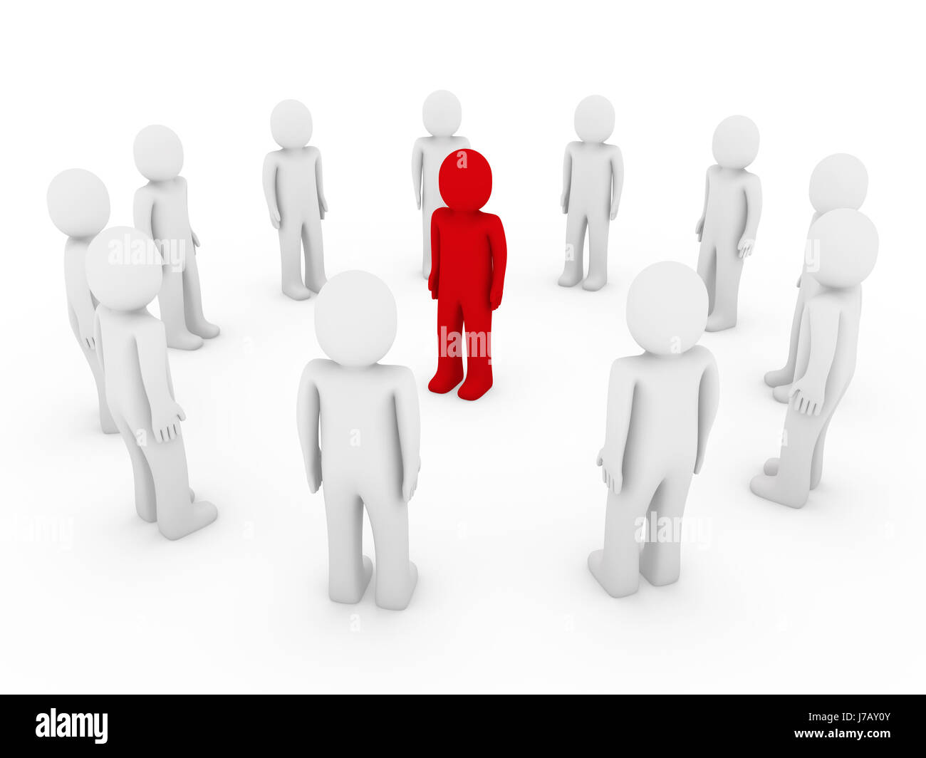 3d human circle red Stock Photo - Alamy