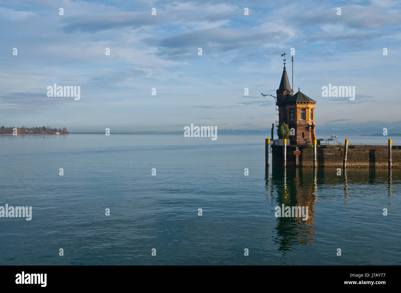 harbor wall lake constance fire conflagration harbours protect ...
