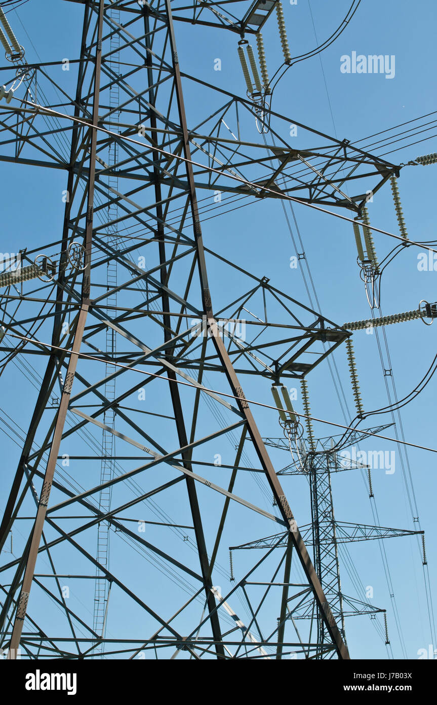 tower energy power electricity electric power electrical blue tower ...