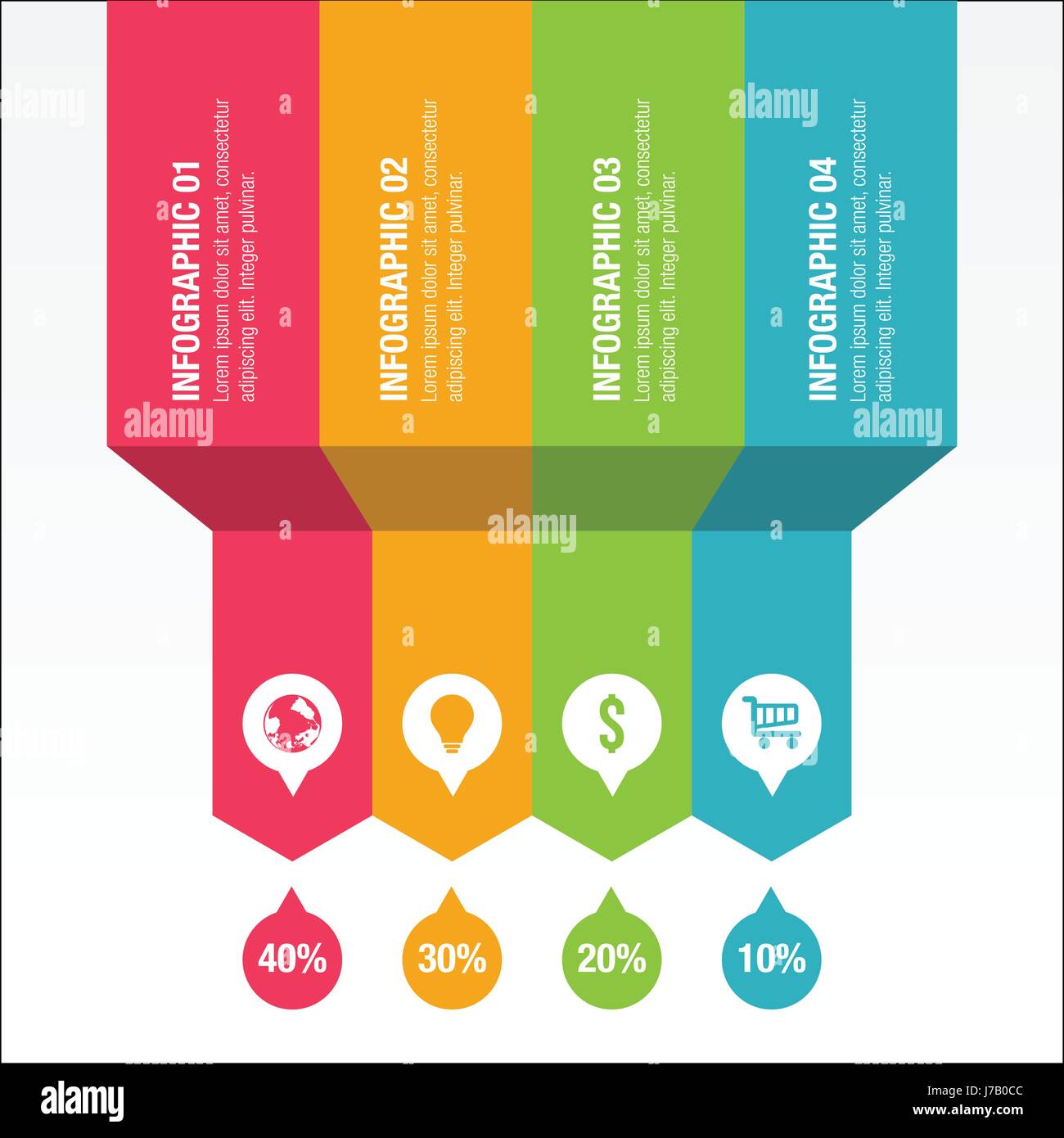 Colorful Vertical Infographic Template Stock Vector Image & Art - Alamy