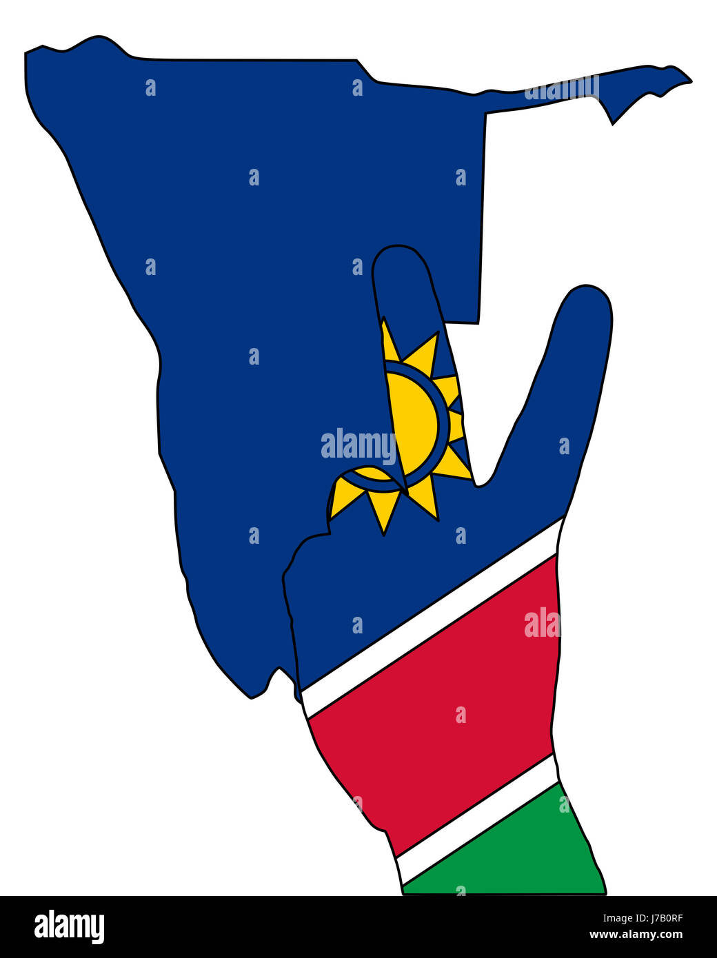 namibia flag hand signal sign language success victory win sign signal ...