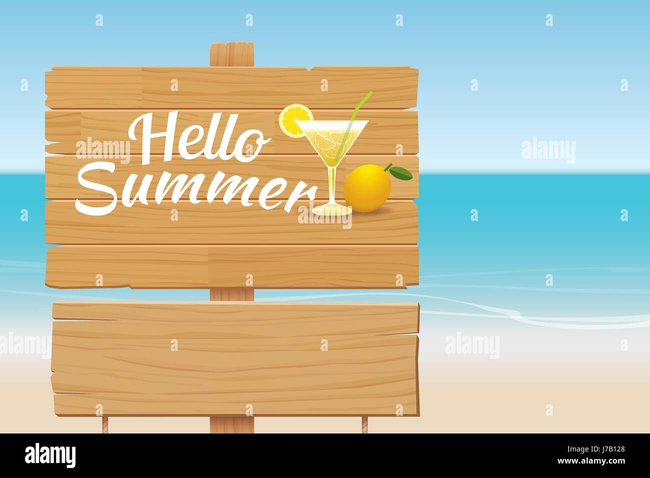 Beautiful summer template background Stock Vector Images - Alamy