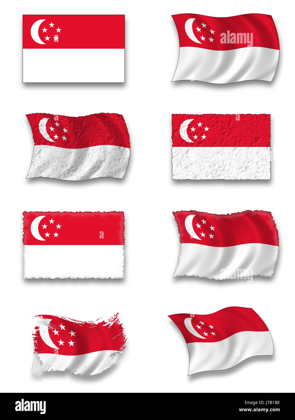flag singapore national flag singapore blow national pictogram symbol ...