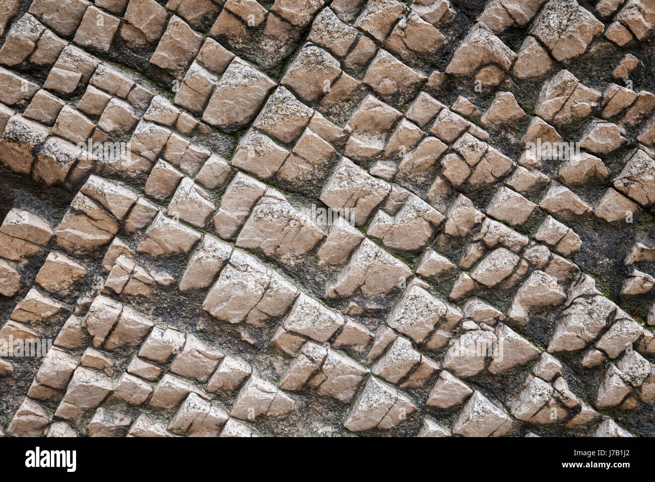 Close-up of a bizarre rock surface texture with vignetting Stock Photo ...