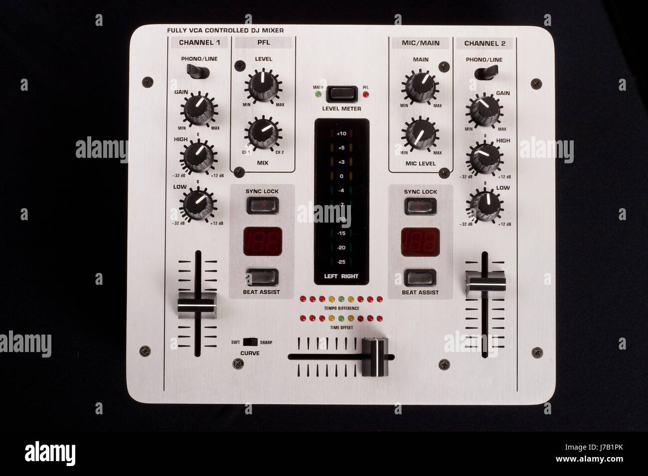 equipment audio mixer mix control tune buttons keys desk sound lights ...