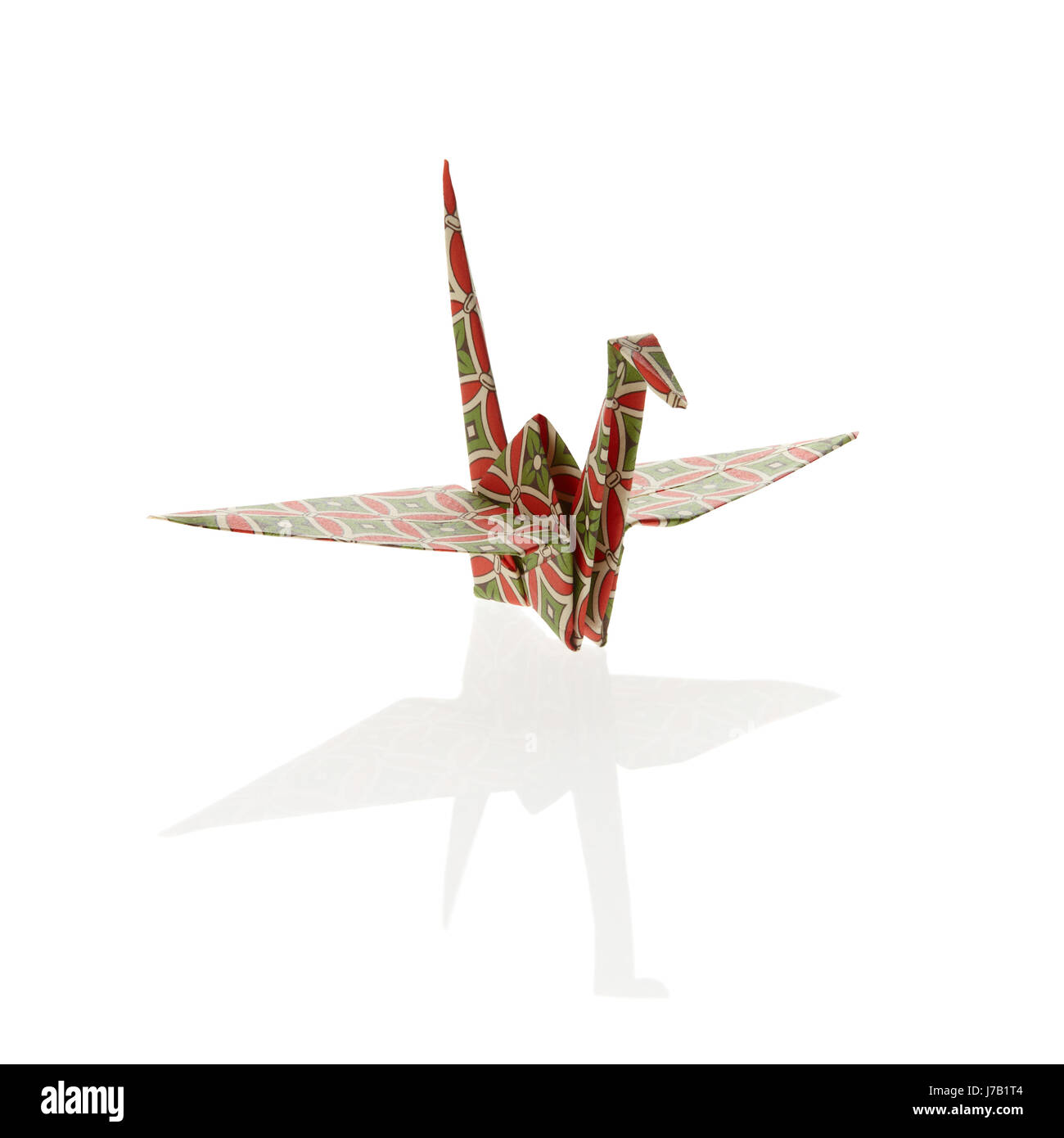 japan art animal bird asia swan wing reflection folded square shape ...