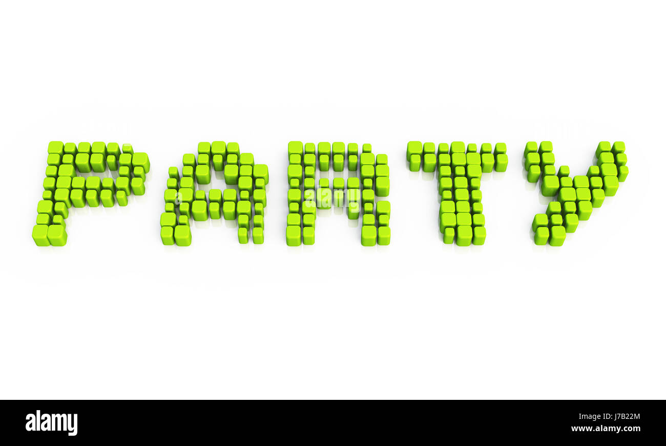 green party text - equalizer Stock Photo - Alamy