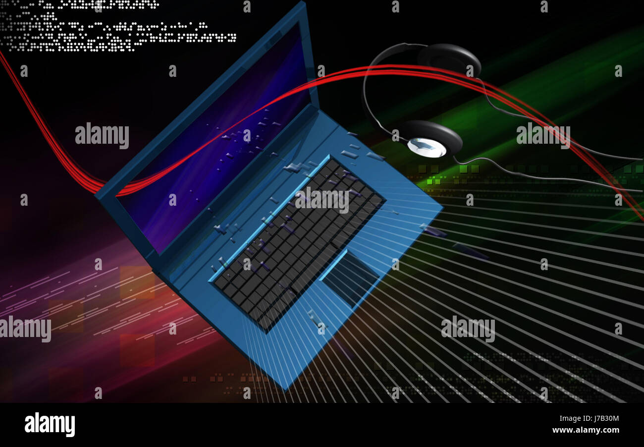 blue laptop notebook computers computer education inform graphics ...