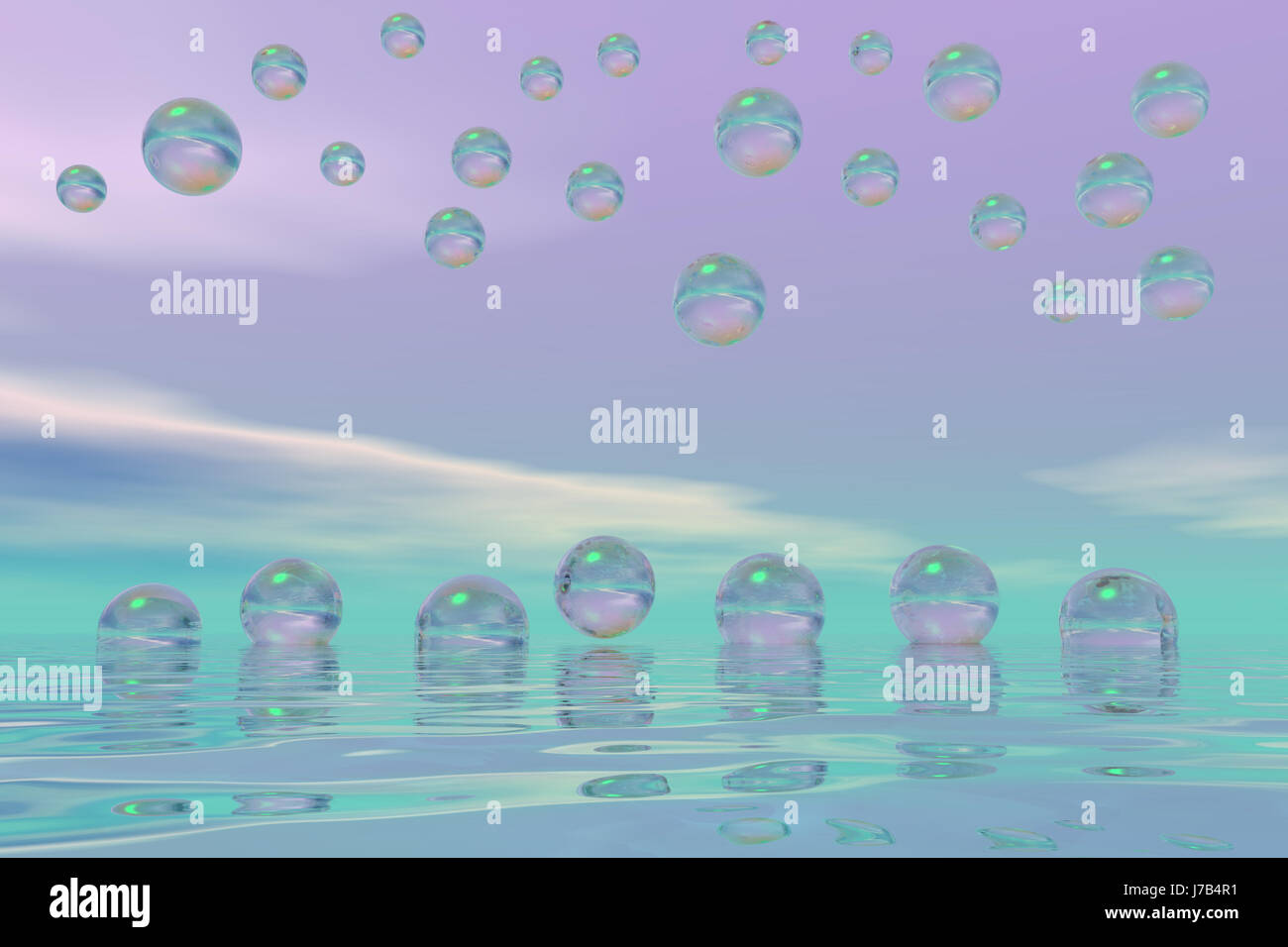 blue coloured colourful gorgeous multifarious richly coloured bubbles ...