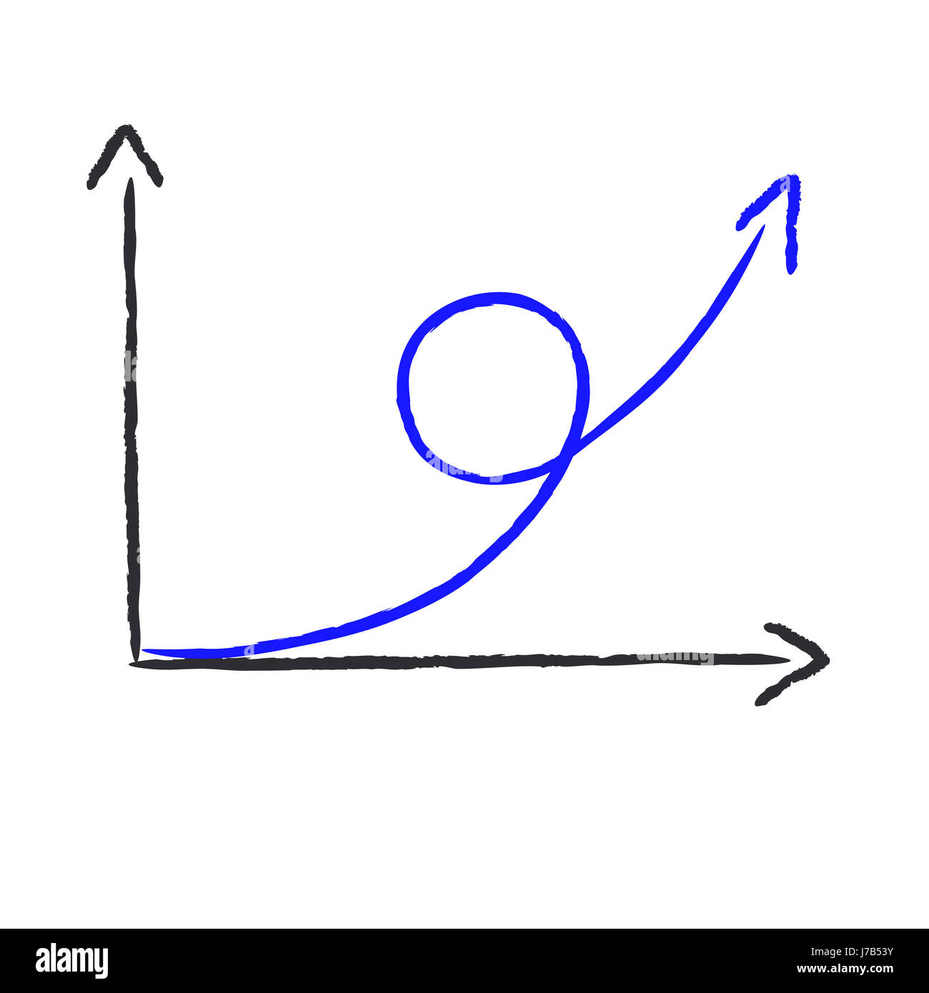 abstracts chart - the upturn Stock Photo - Alamy