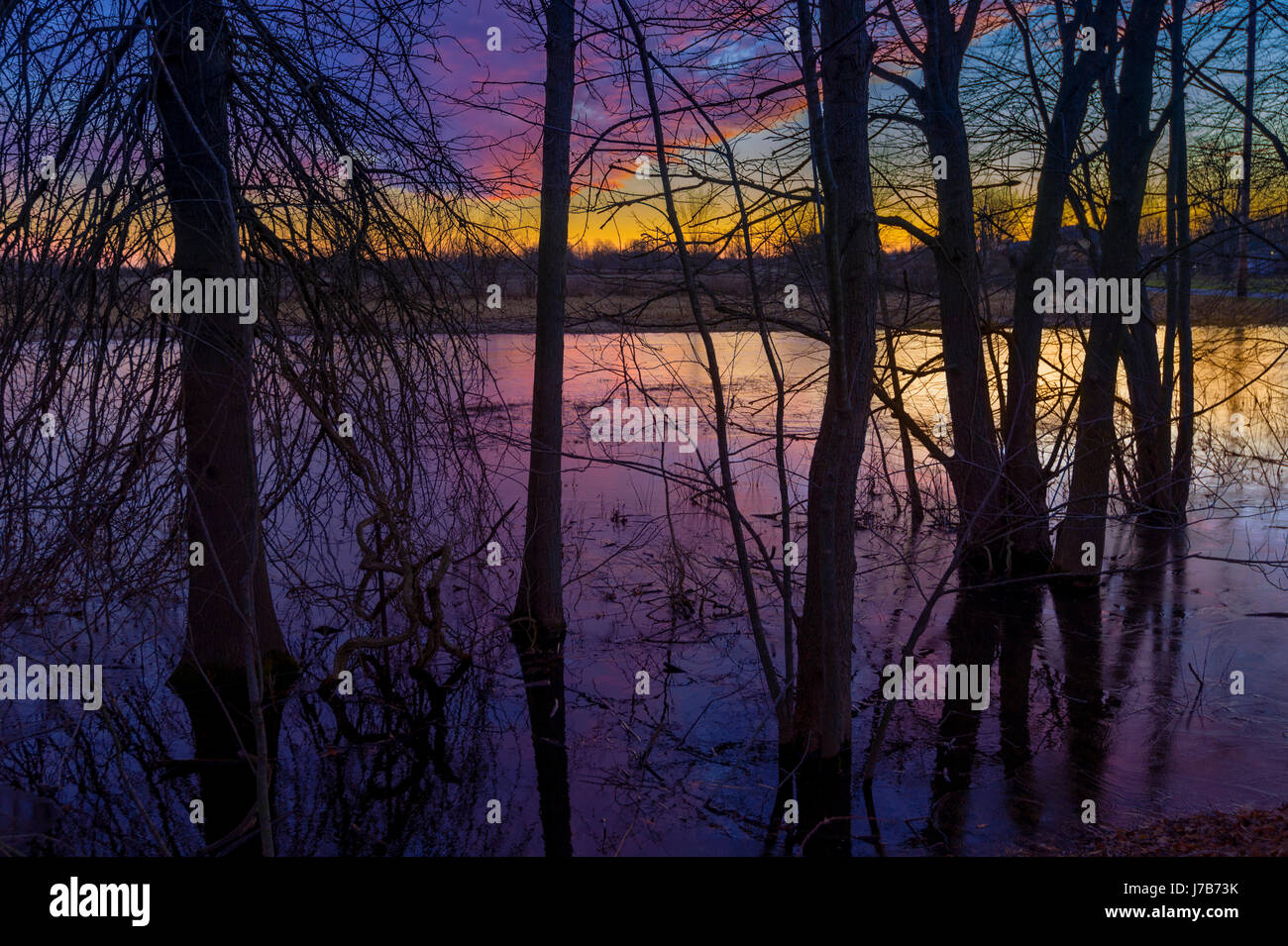 Frozen icy lake hi-res stock photography and images - Alamy