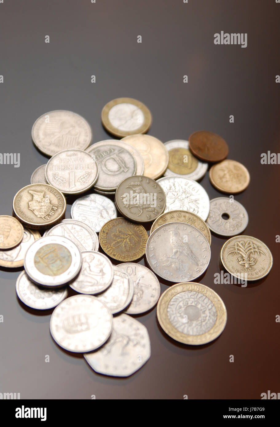 over coins money bank lending institution object isolated currency ...