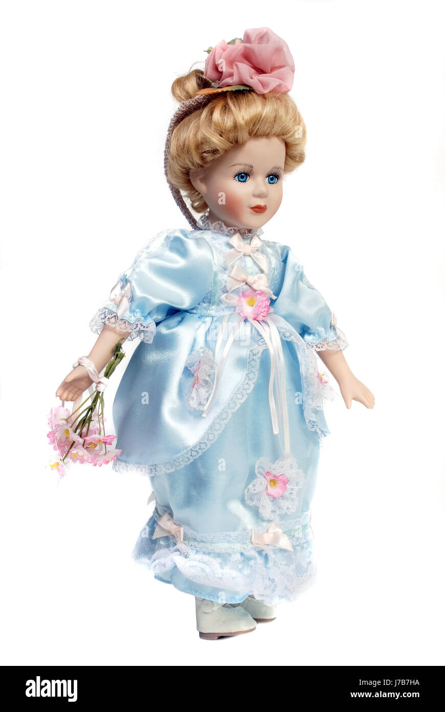 antique face portrait doll porcelain woman glass chalice tumbler hand ...
