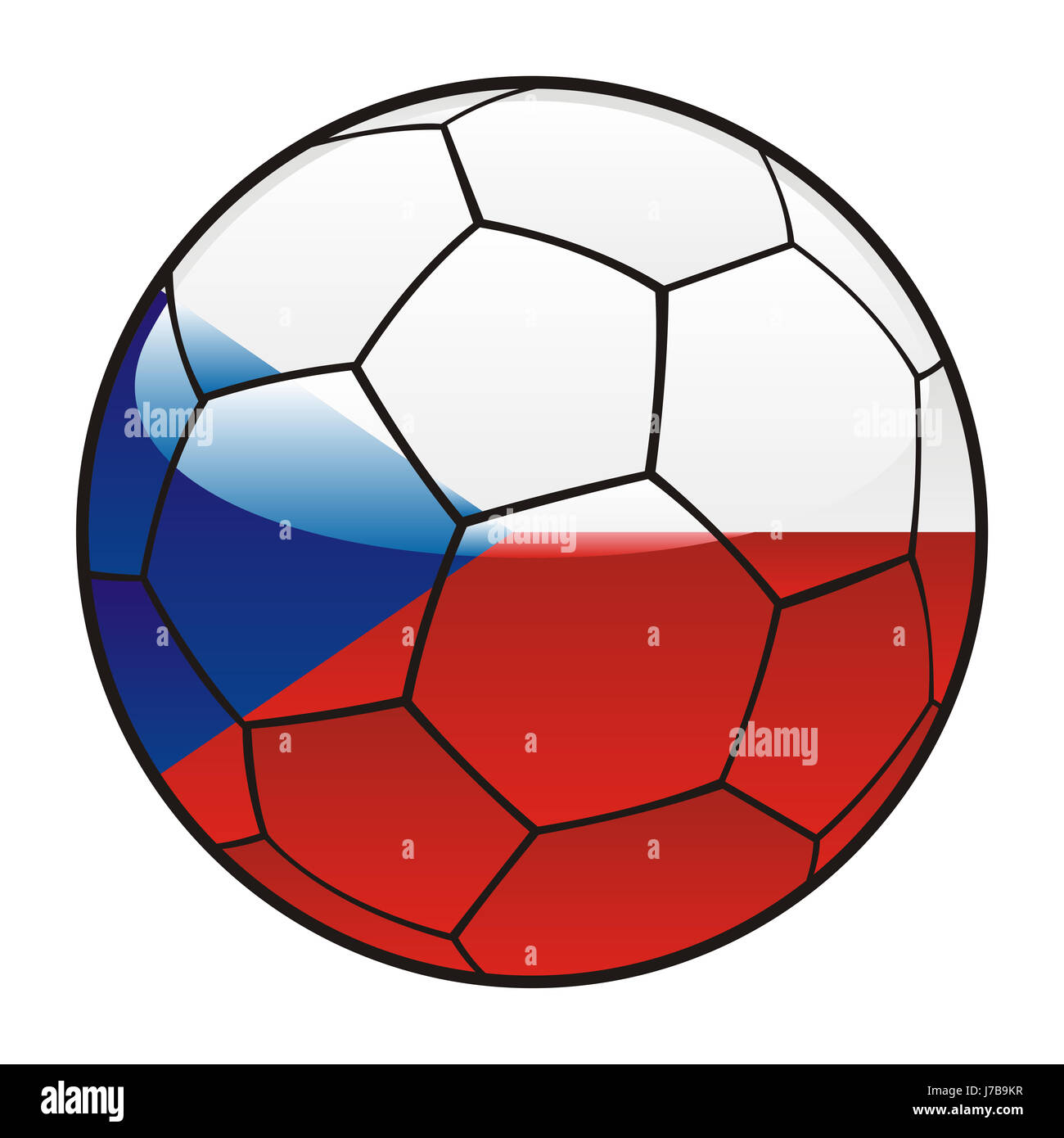ball illustration flag vector czech sport sports soccer football sport ...