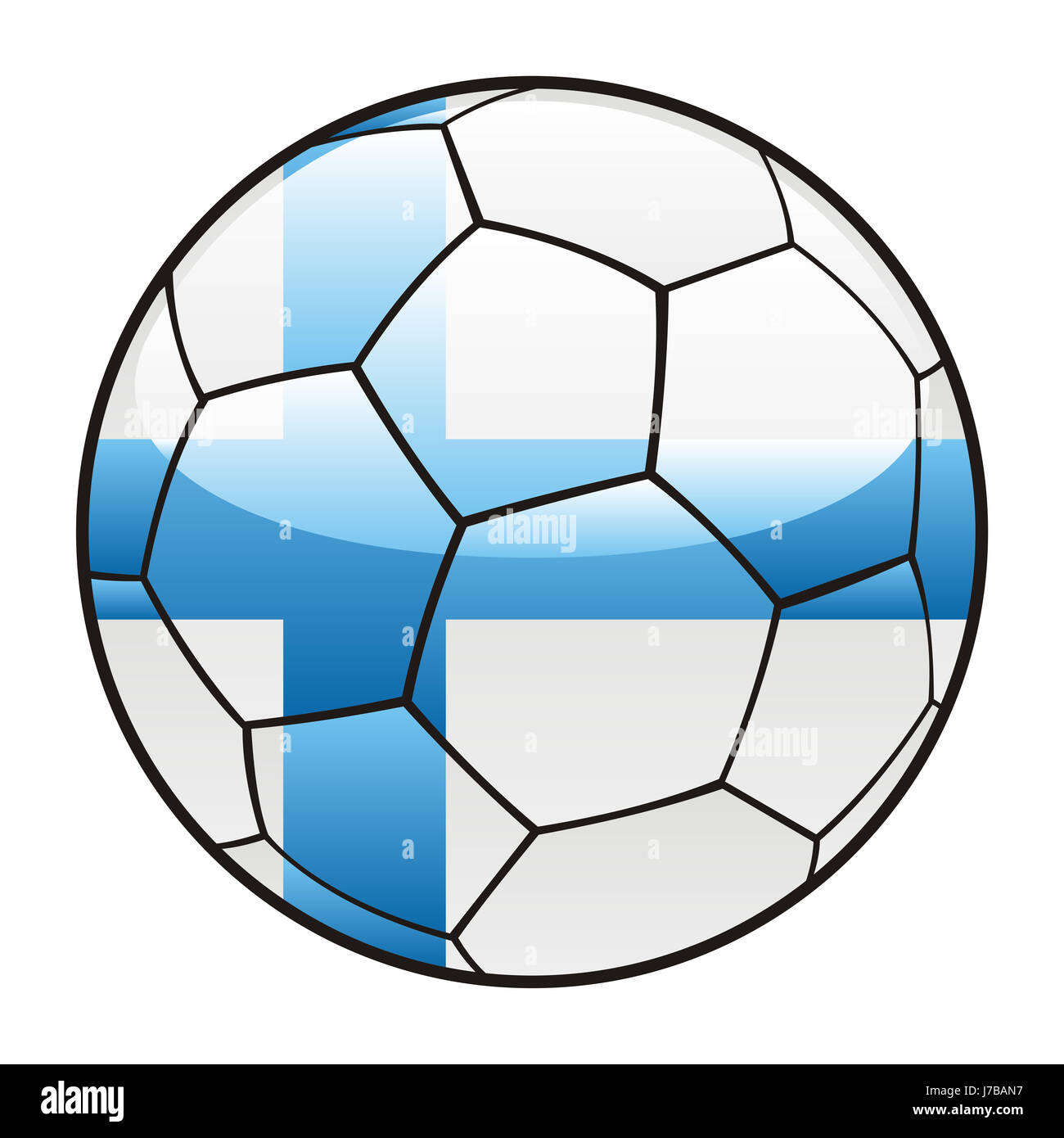 ball illustration flag finland vector sport sports soccer football ...