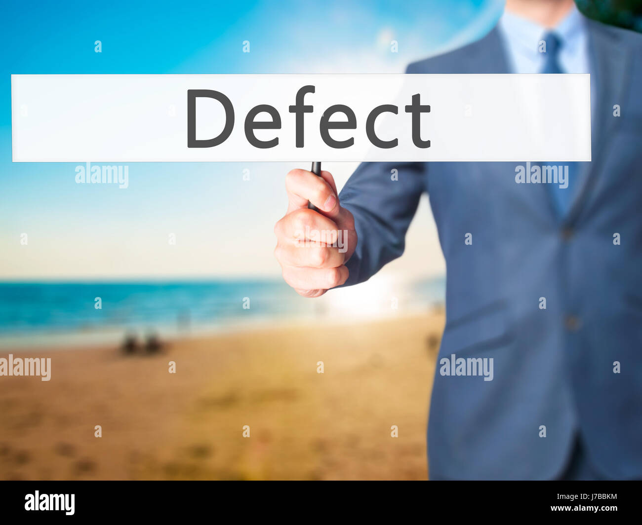 Defect - Businessman hand holding sign. Business, technology, internet ...
