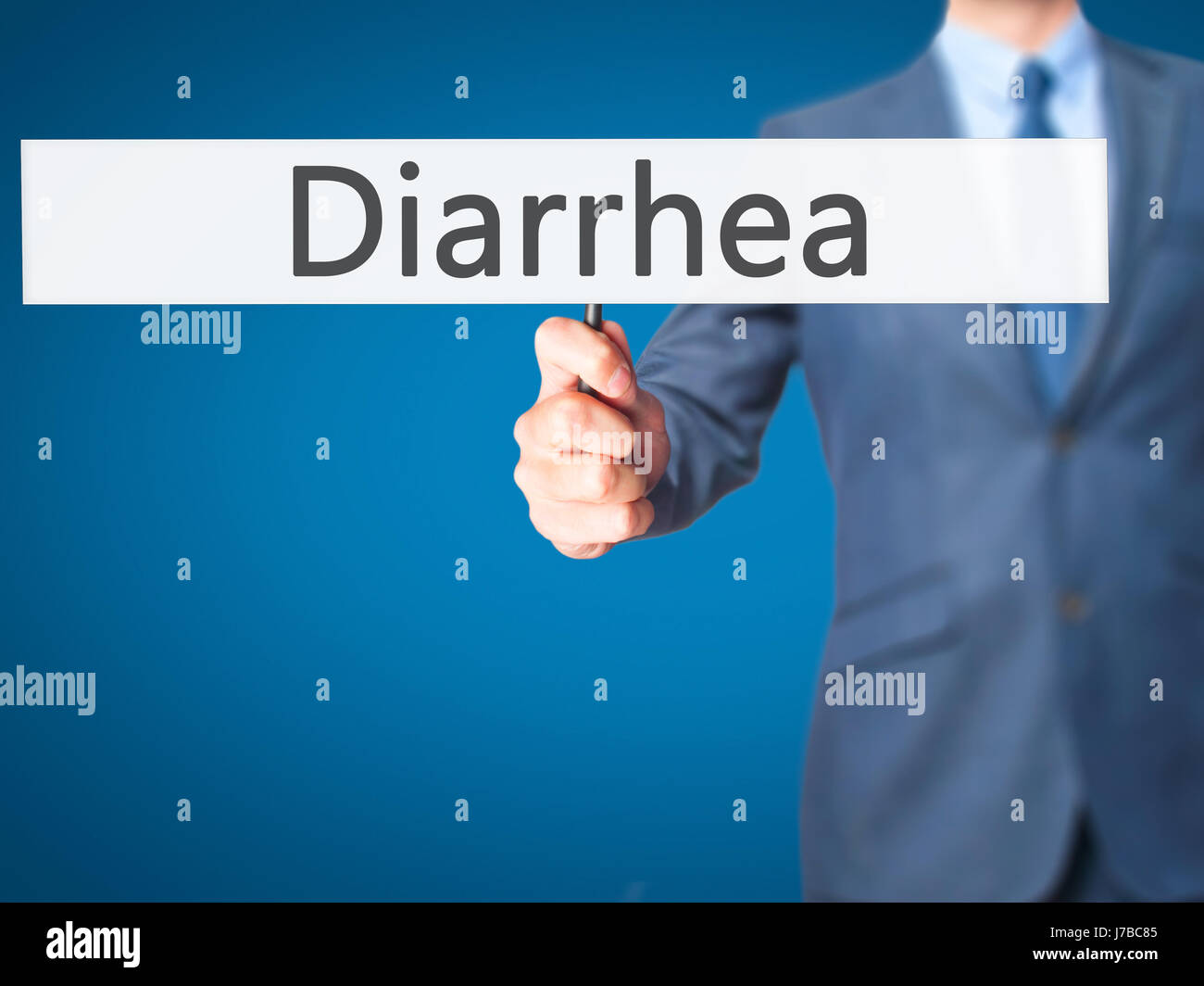 Diarrhea - Businessman hand holding sign. Business, technology ...