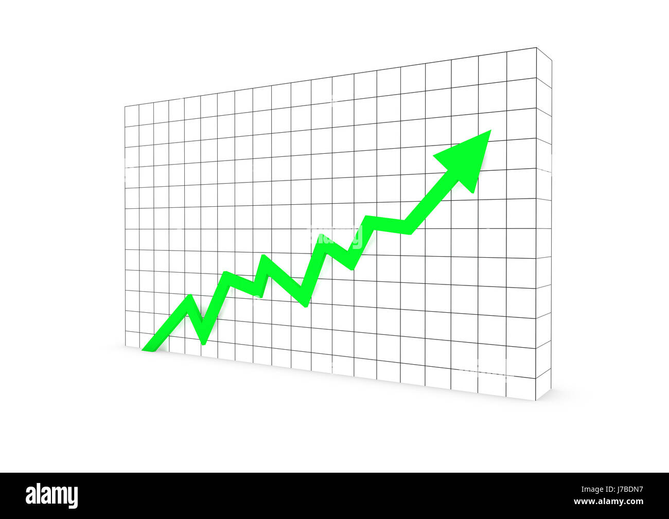 3d graph green wall Stock Photo - Alamy