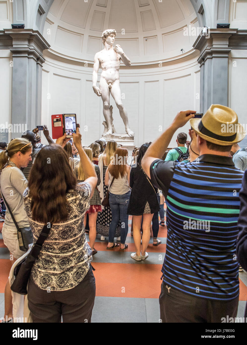 Statue of David in The Galleria Accademia Florence Stock Photo - Alamy