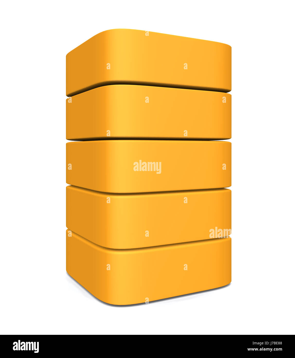 3d - business model - the golden stack 01 Stock Photo - Alamy