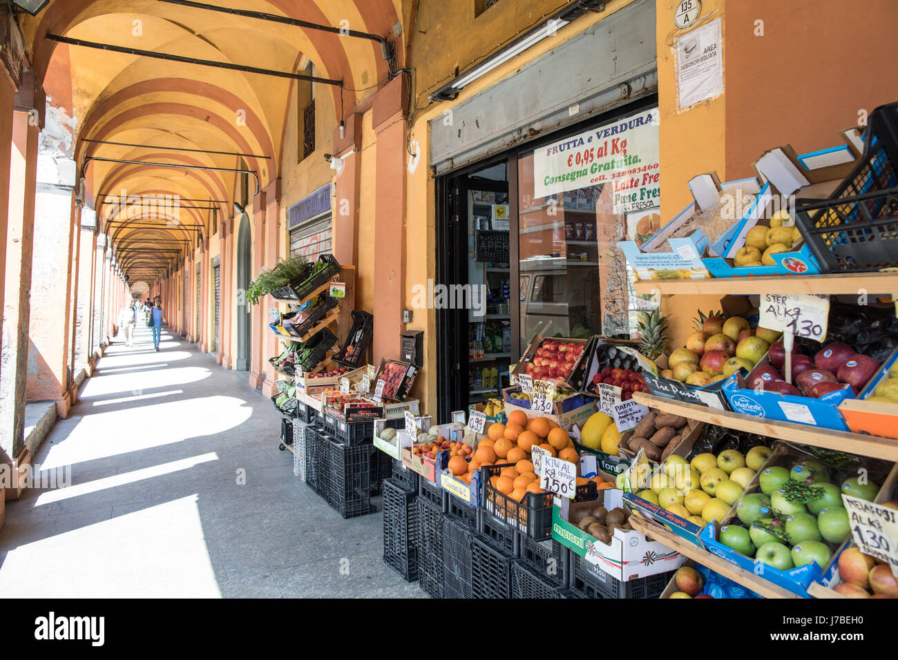 Traditional Colonnade Bologna Italy Stock Photo - Alamy