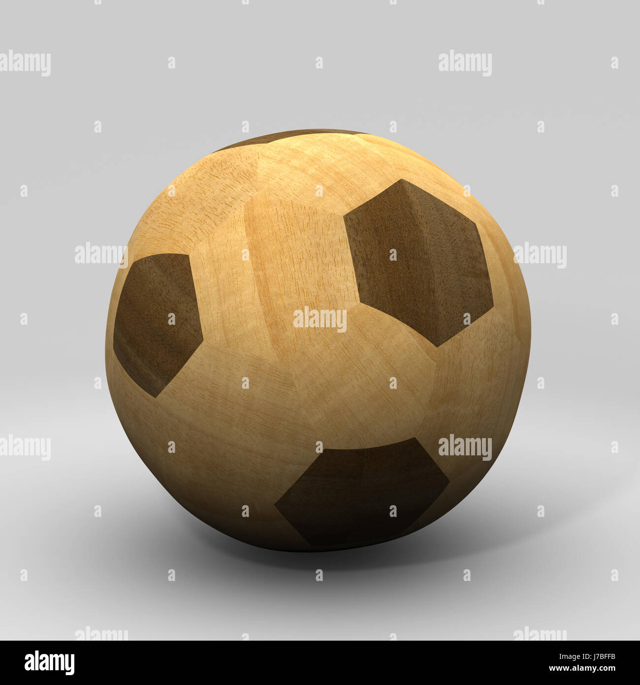 ball wooden sport sports soccer football object single spare time free ...