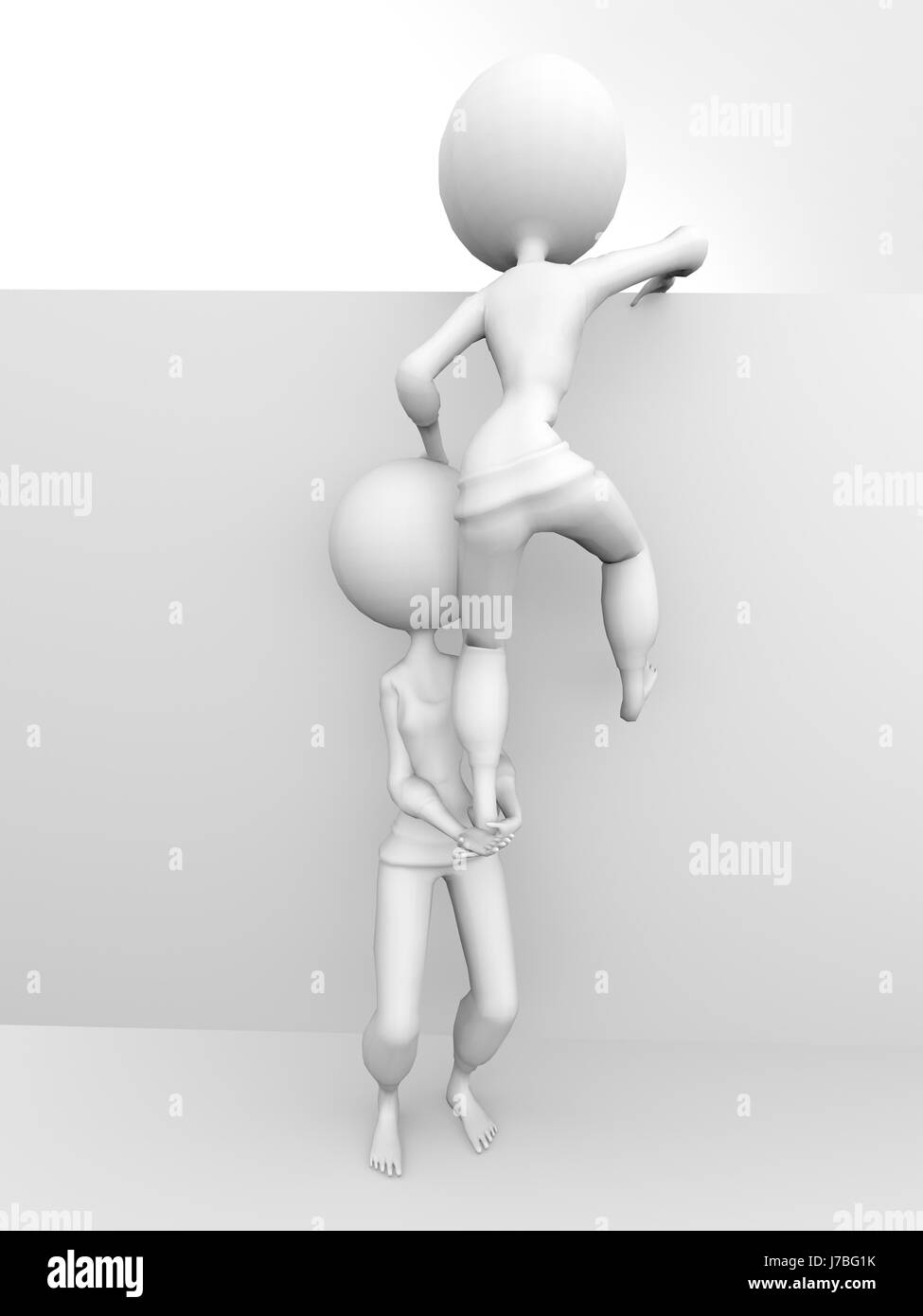 Helping hand work help Black and White Stock Photos & Images - Alamy