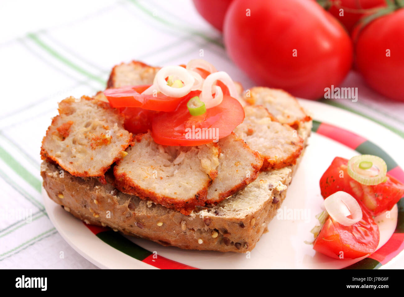 food aliment bread roll kaiser meat food aliment bread dainty roll ...