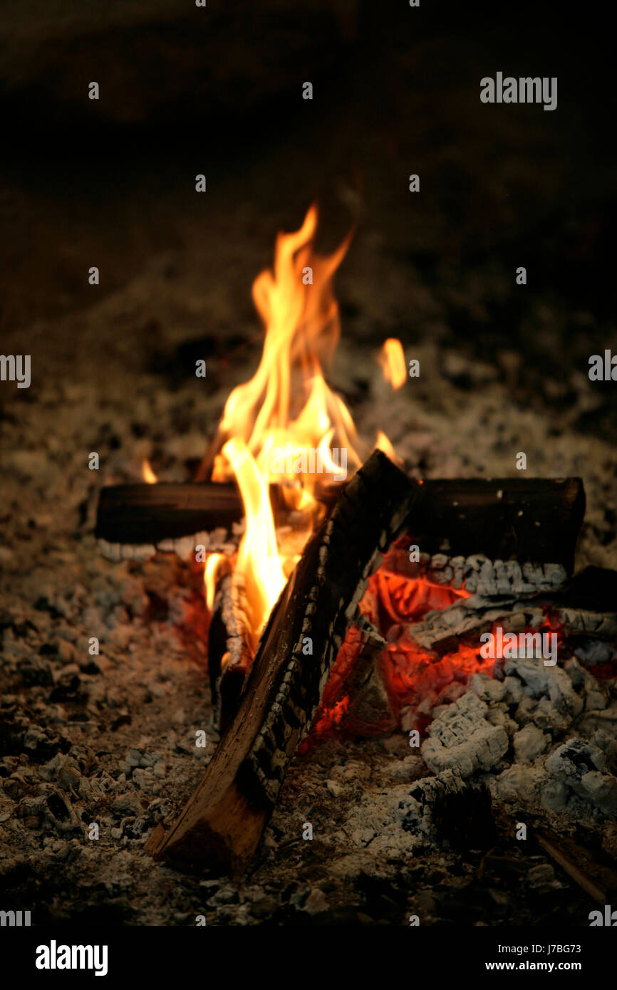 heat fire conflagration campfire camp burn camp of tents warmth smoke ...