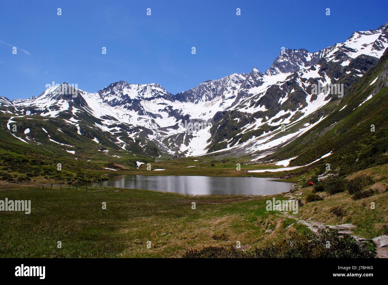 alps south tyrol mountain lake scenery countryside nature blue ...