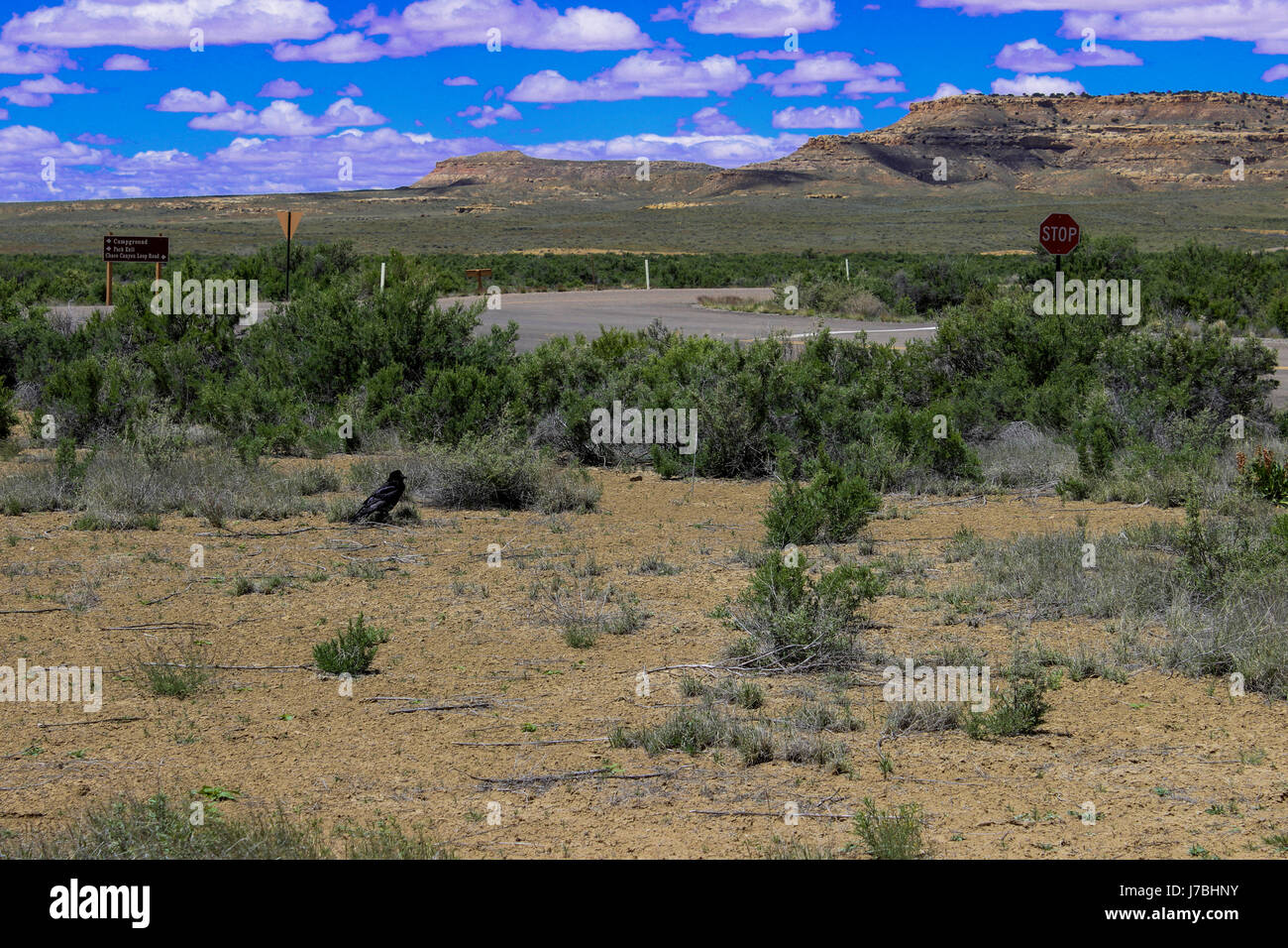 Beautiful desert country at Chaco Canyon Stock Photo - Alamy