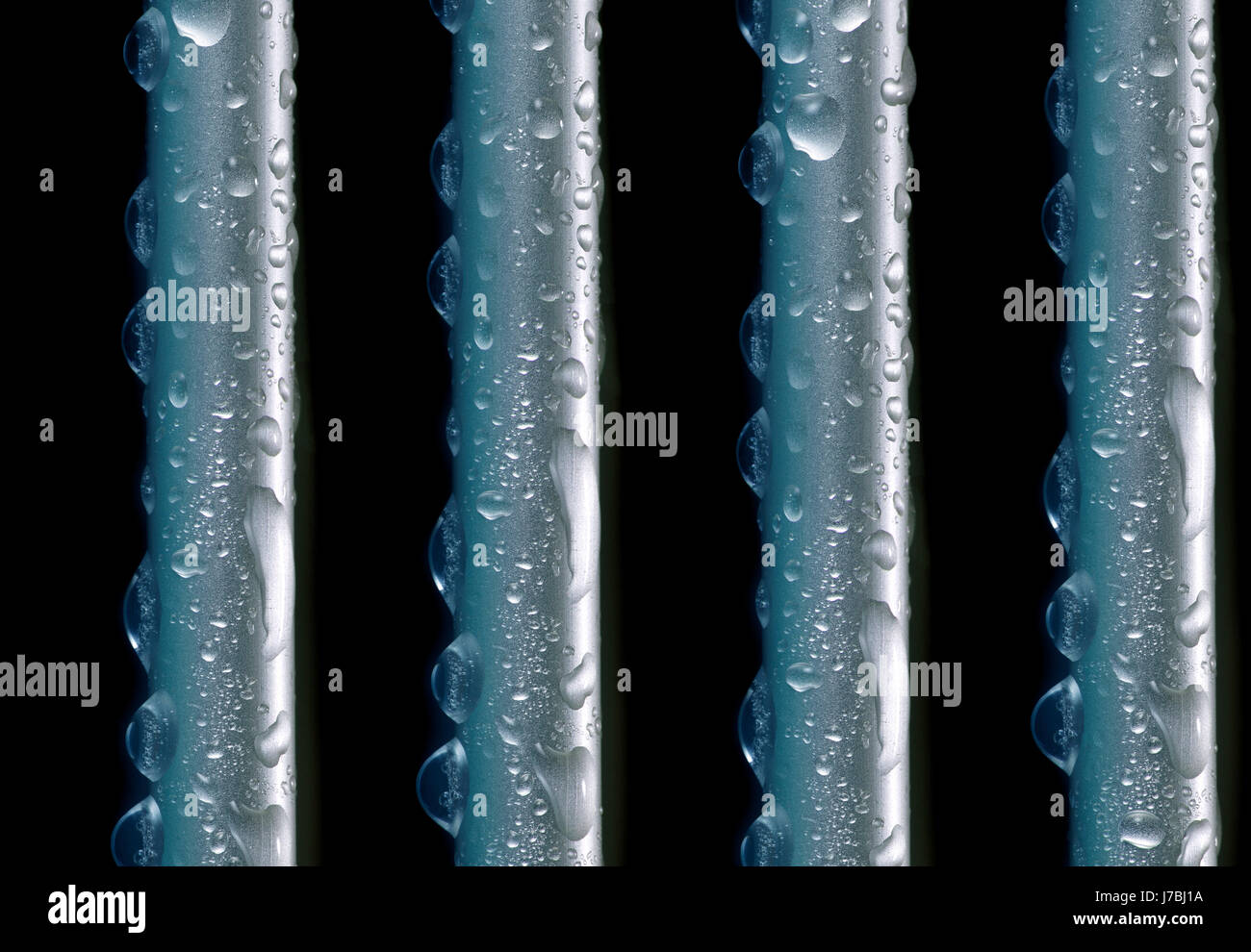 aluminum tube with water drops Stock Photo - Alamy