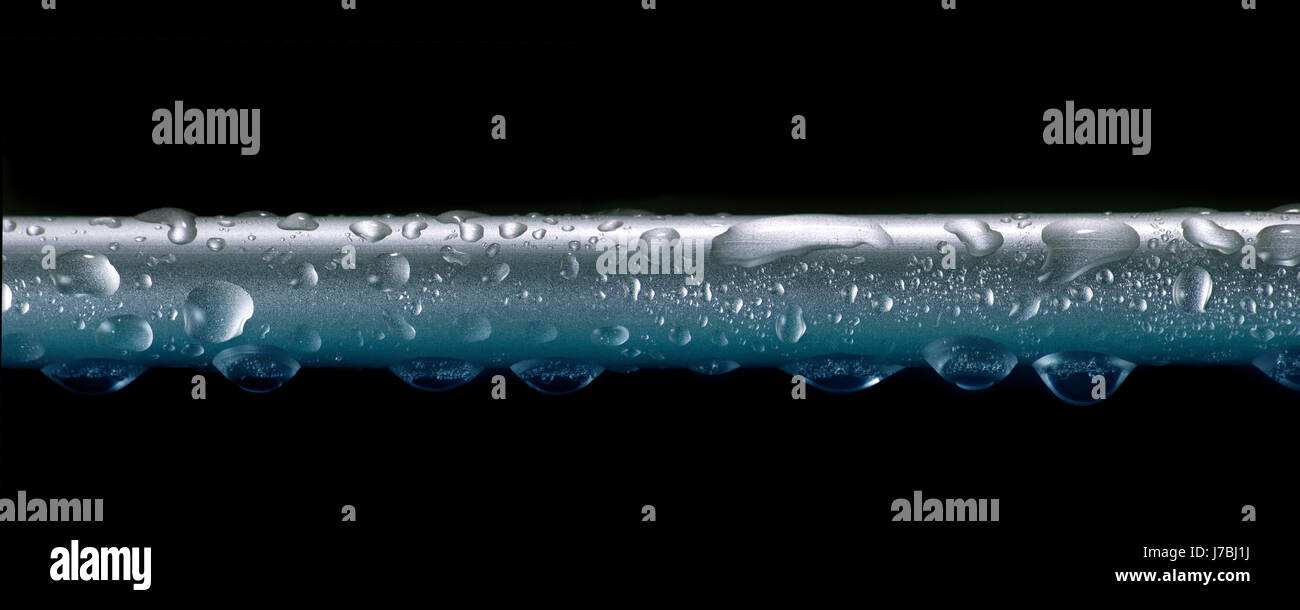 metal wet aluminum aluminium metallic water drop waterdrop water tube ...