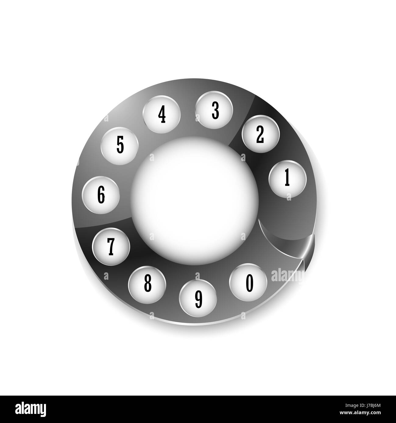 telephone phone call object art isolated antique nostalgia black ...