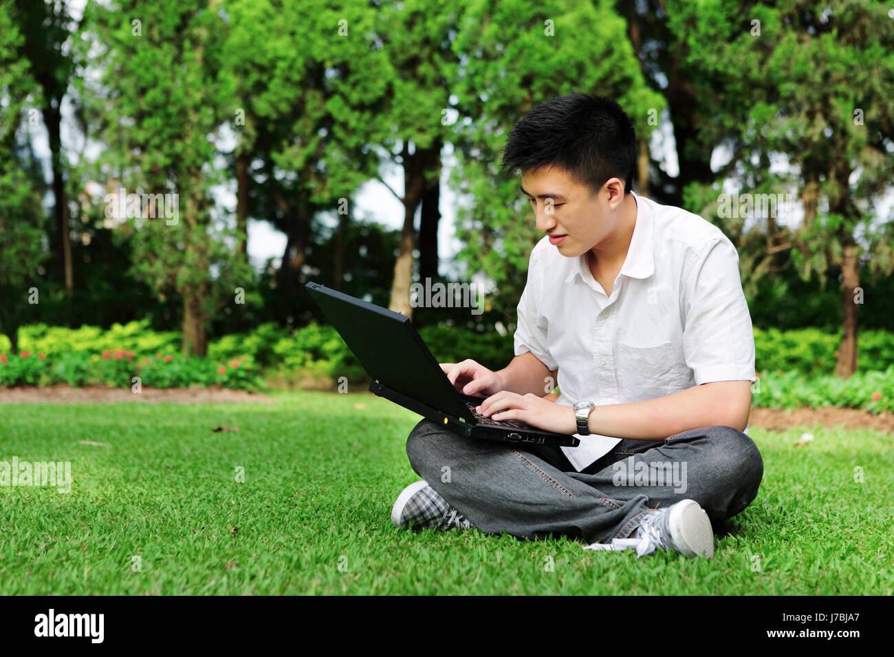 outdoor computers computer man blue humans human beings people folk ...
