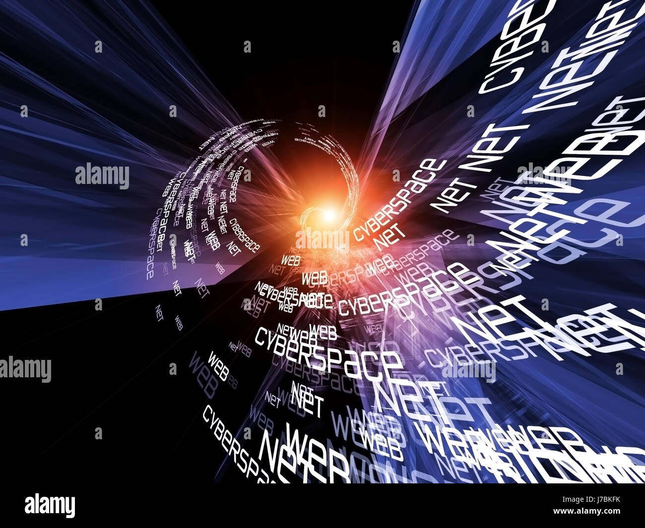 blue glow technology abstract cyberspace backdrop background red impact ...