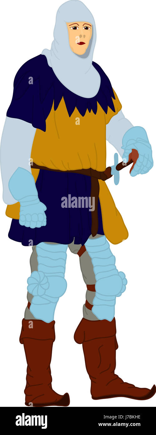 isolated guard illustration draw cartoon humans human beings people ...