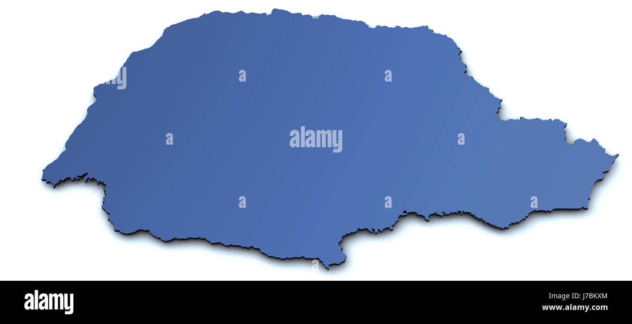 map of parana - brazil Stock Photo - Alamy