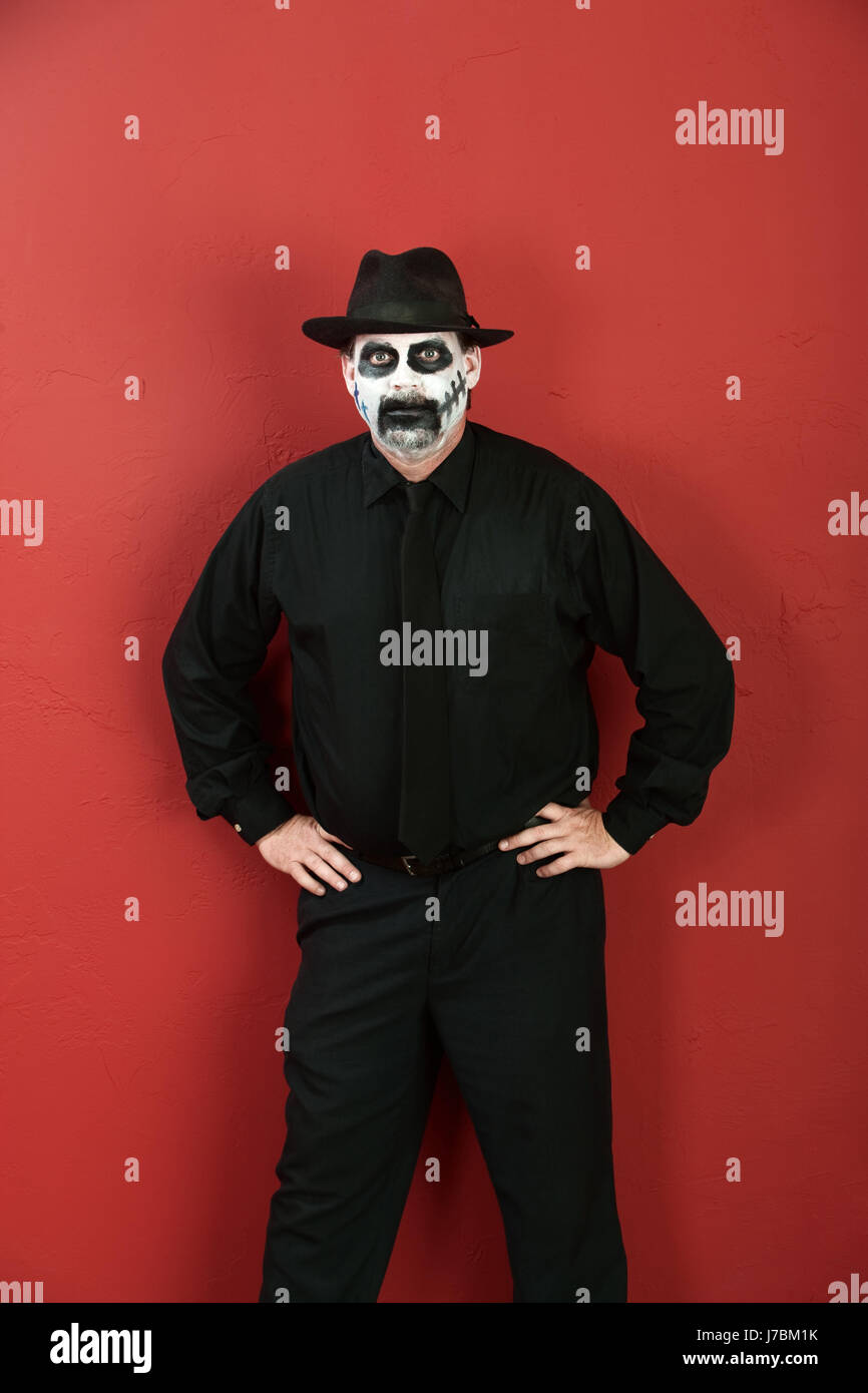 guy ghost mad crazy makeup holy sacred man guy single colour face hat ...