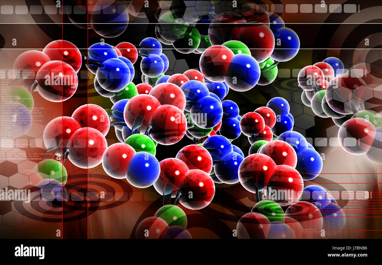 graphics colour science three-dimensional illustration cell imagination ...