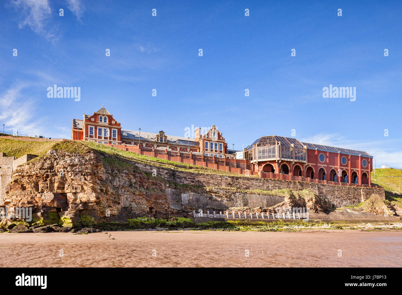 The Pavilion, Whitby, overlooking North Beach, North Yorkshire, England ...