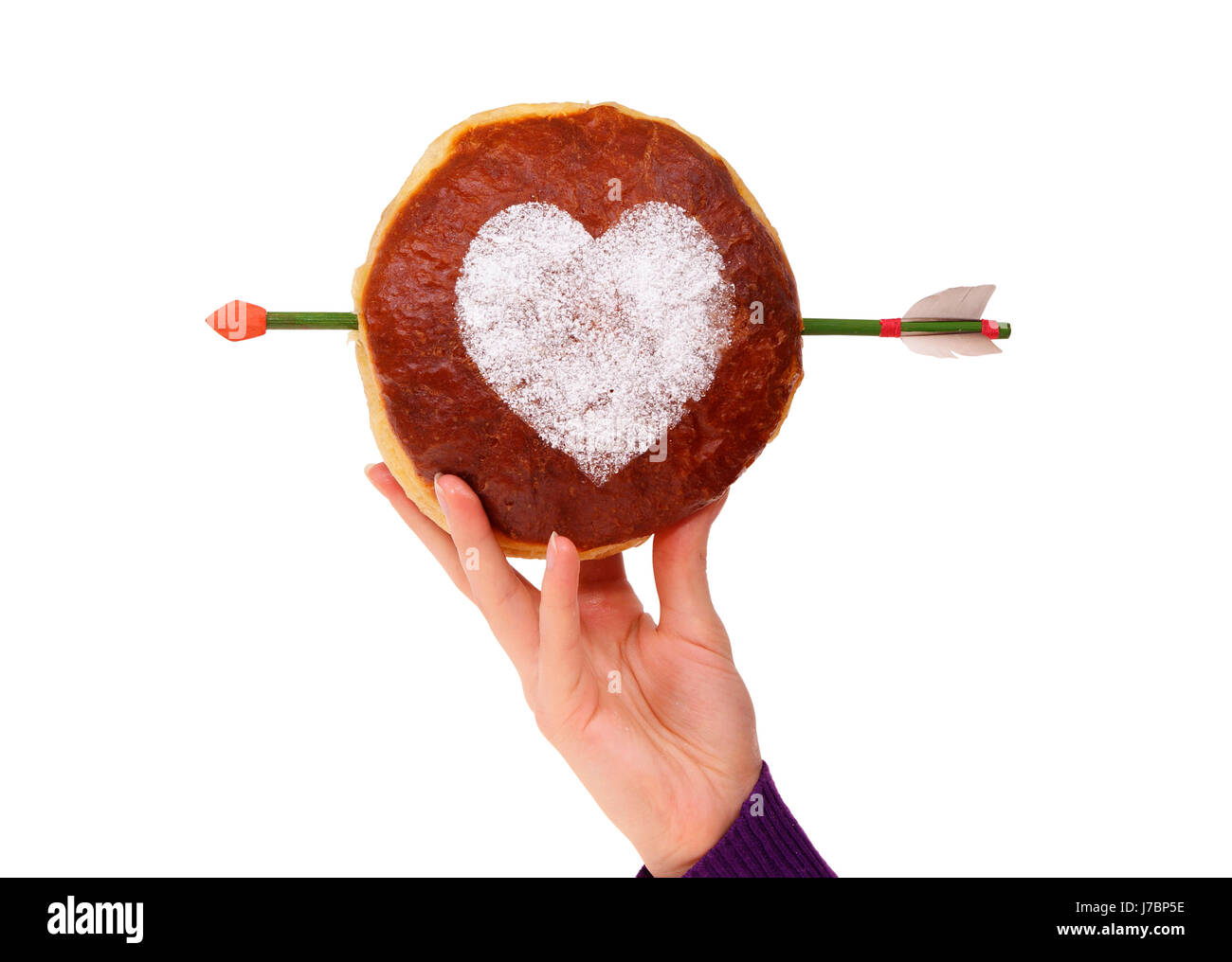 food aliment sweet isolated arrow hand heart food aliment big large ...