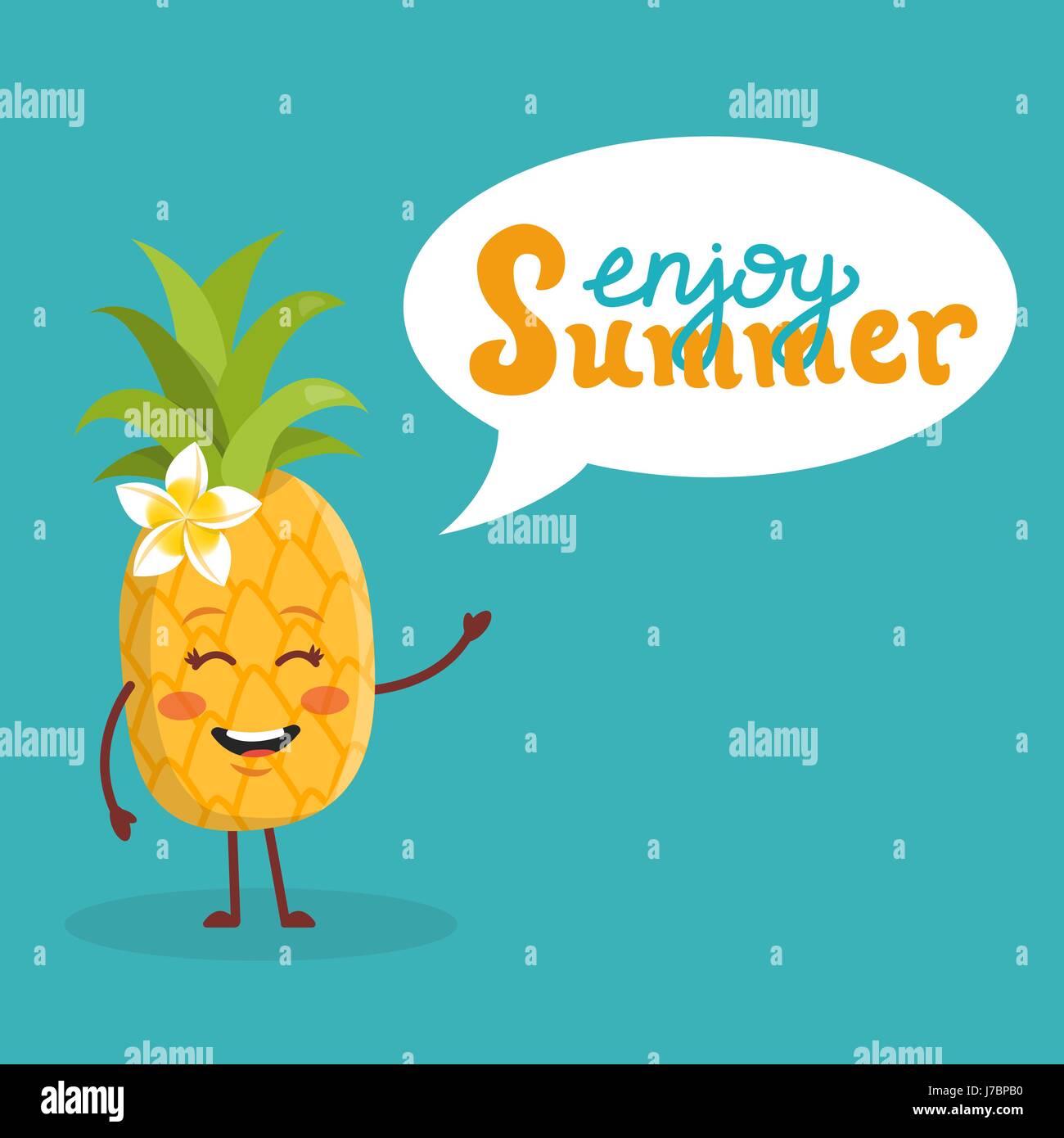 Girl pineapple Stock Vector Images - Alamy