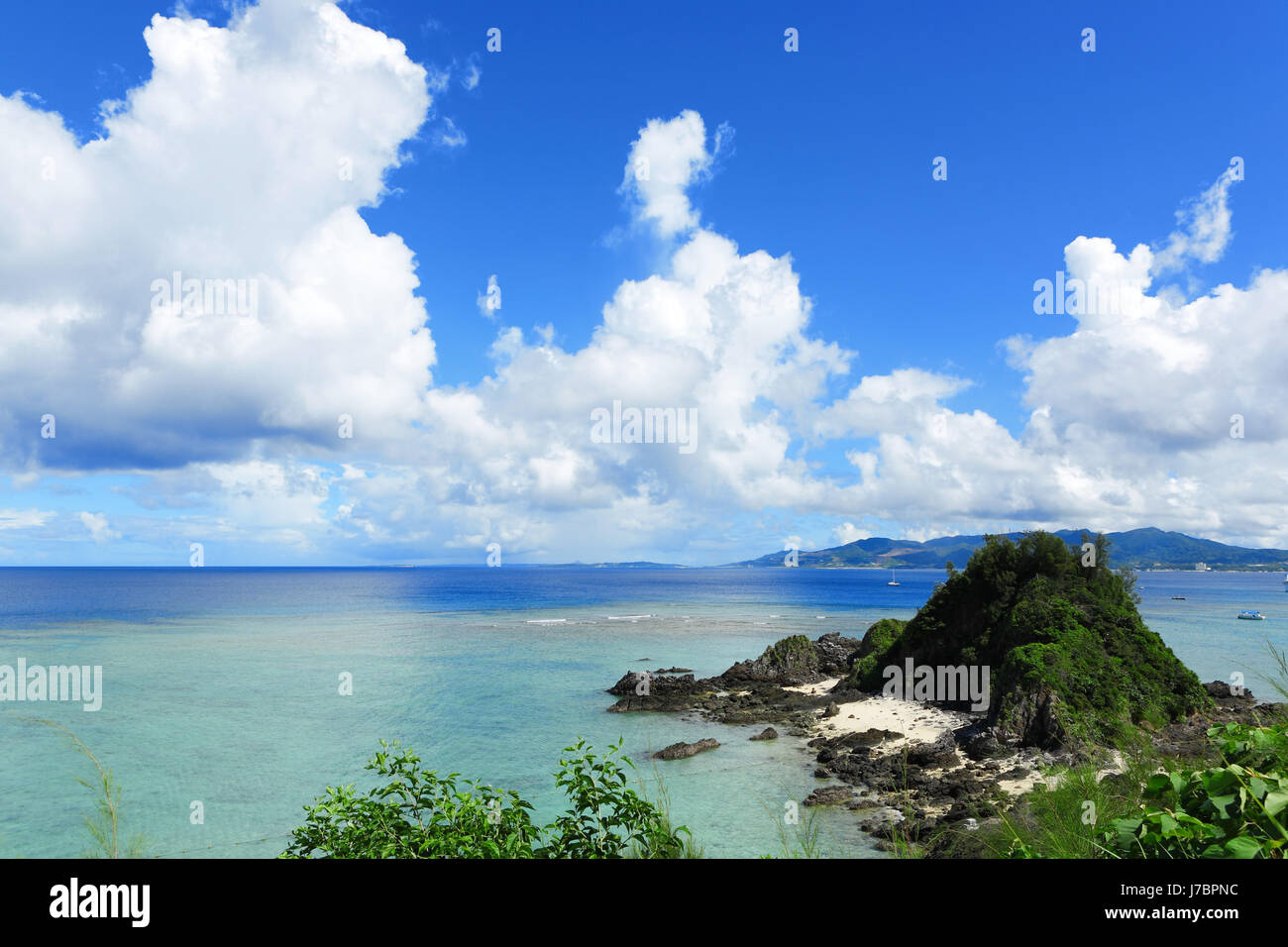 japan salt water sea ocean water blue travel horizon space holiday ...