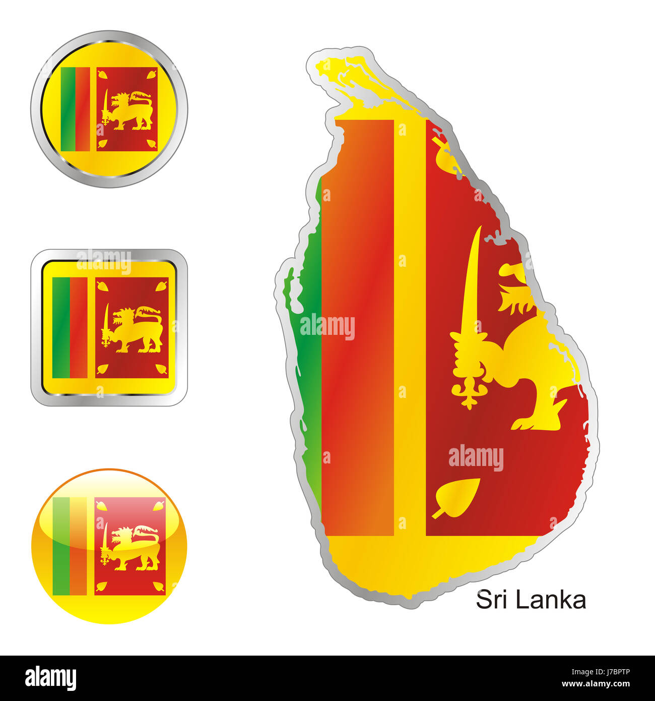 asia illustration flag button travel colour emblem asia illustration ...