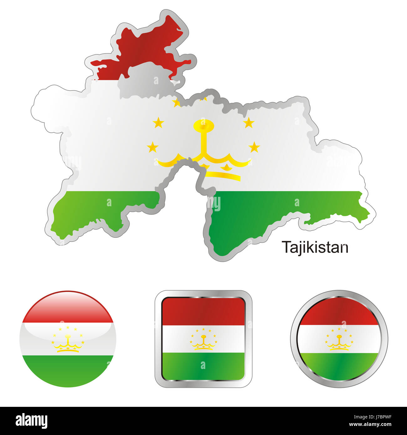 asia illustration flag button travel colour emblem asia illustration ...