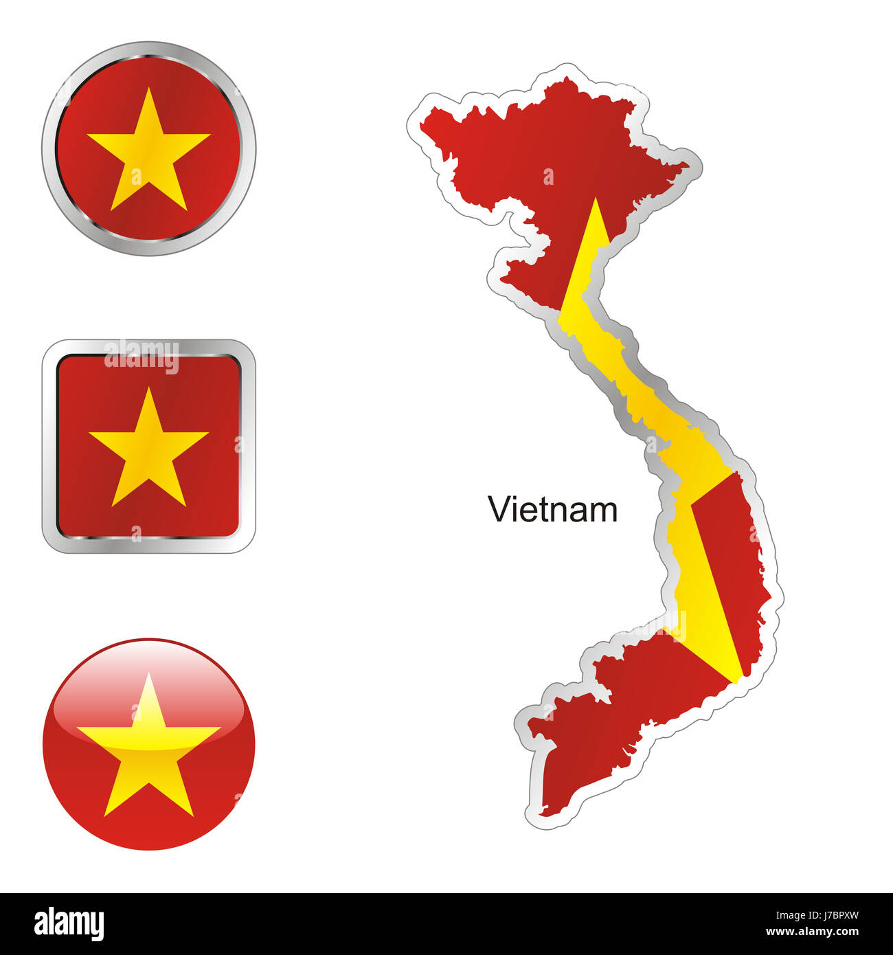 asia illustration flag button travel colour emblem asia illustration ...